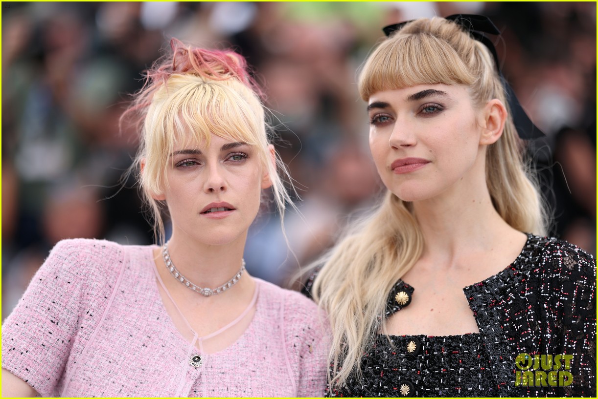 Kristen Stewart Wears Sheer Lavender Outfit for 'The Chronology Of ...