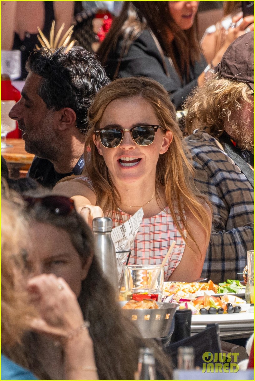 Emma Watson Dines with Human Rights Activist Hassan Akkad in Rare ...