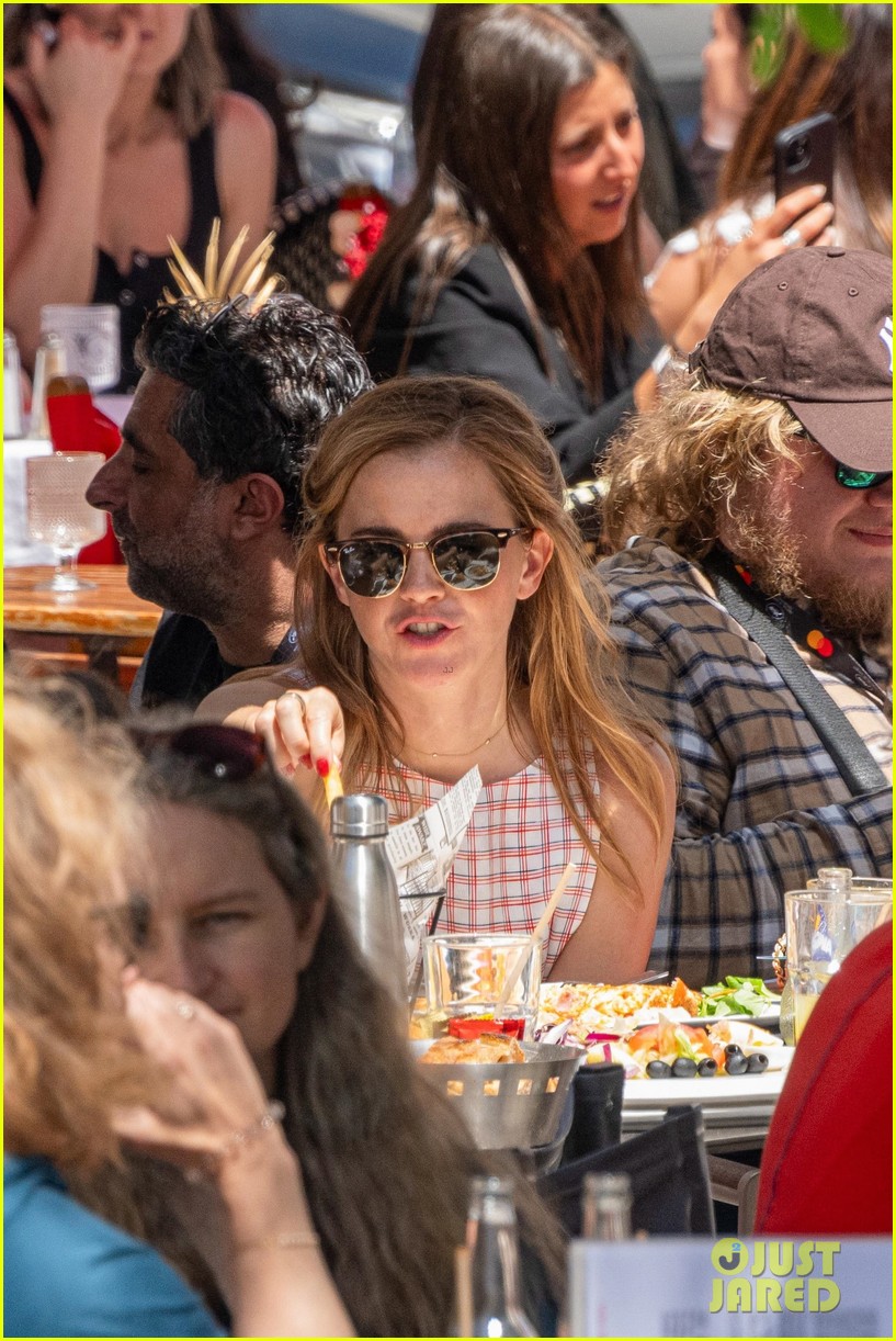 Emma Watson Dines with Human Rights Activist Hassan Akkad in Rare ...