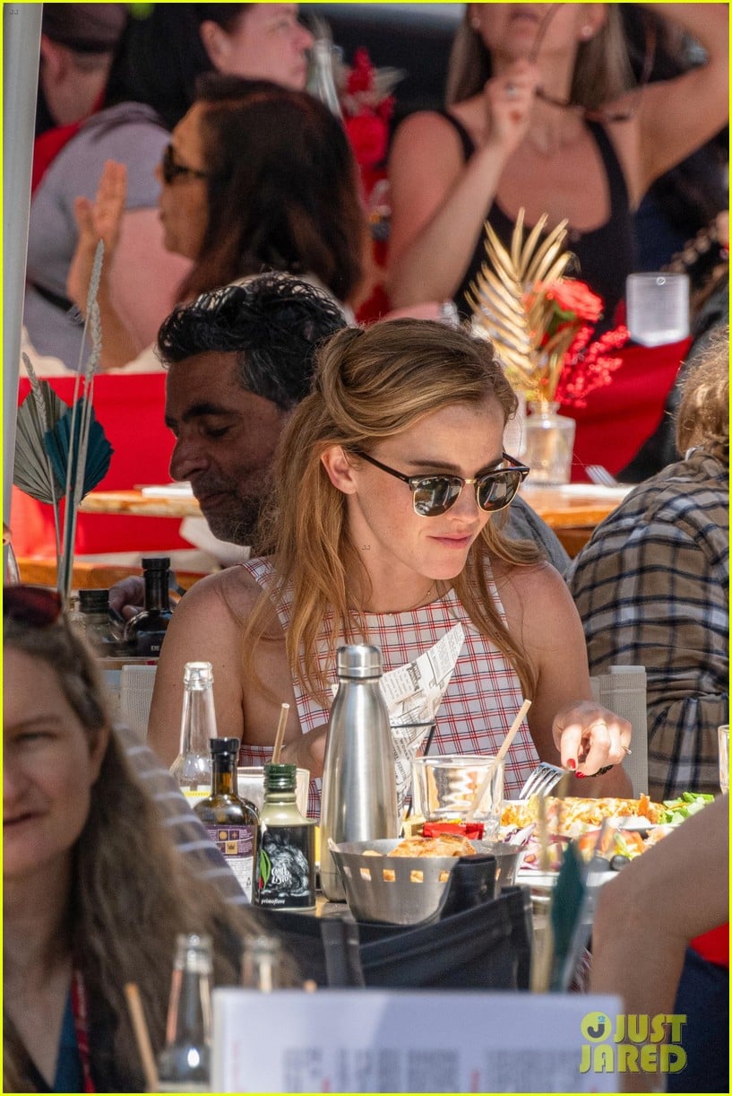 Emma Watson Dines with Human Rights Activist Hassan Akkad in Rare ...