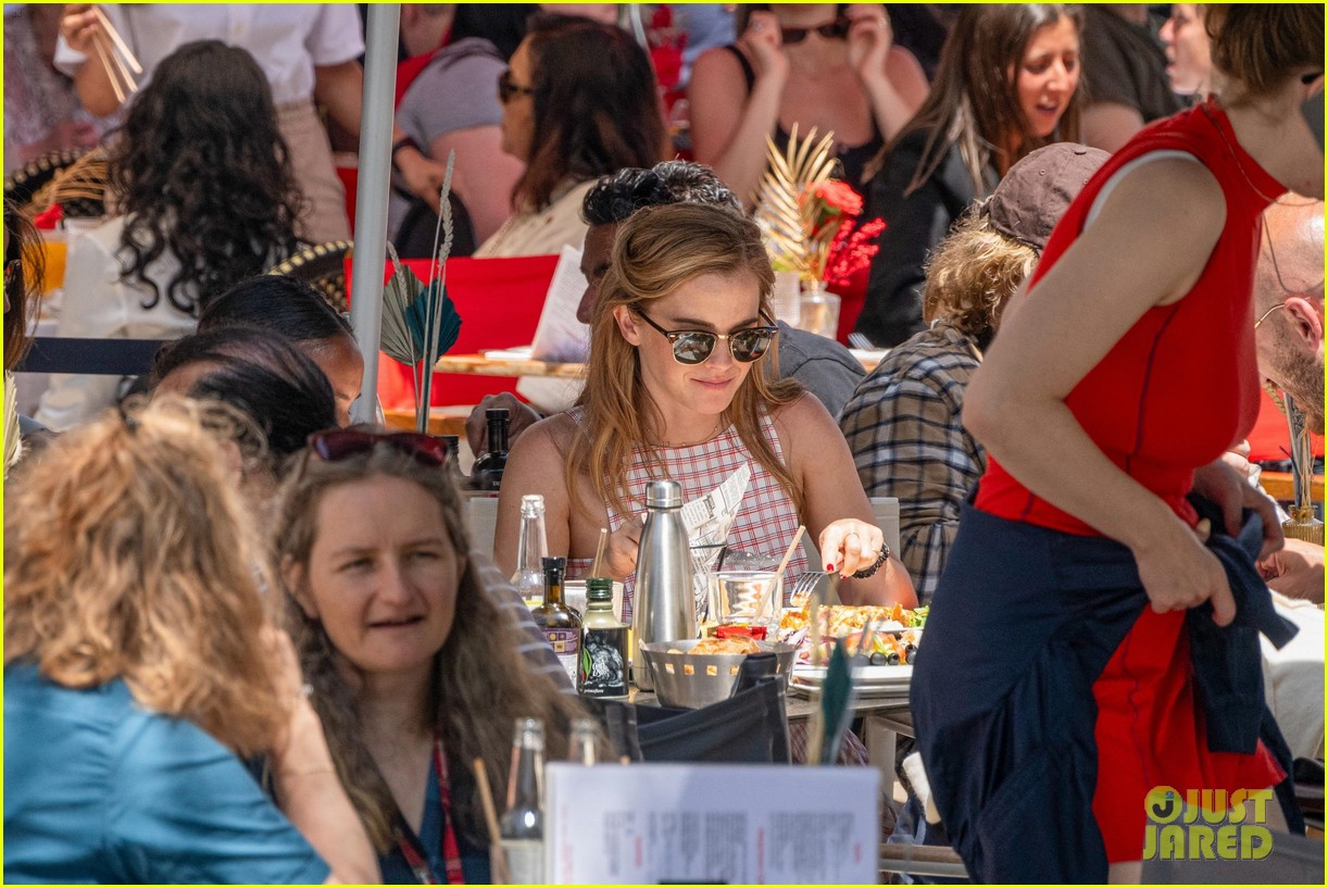 Emma Watson Dines with Human Rights Activist Hassan Akkad in Rare ...