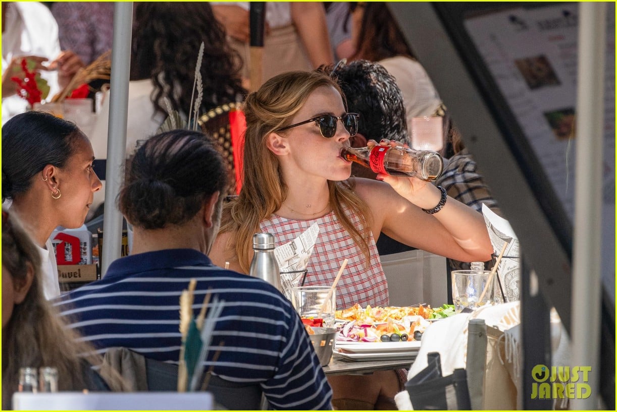 Emma Watson Dines with Human Rights Activist Hassan Akkad in Rare ...