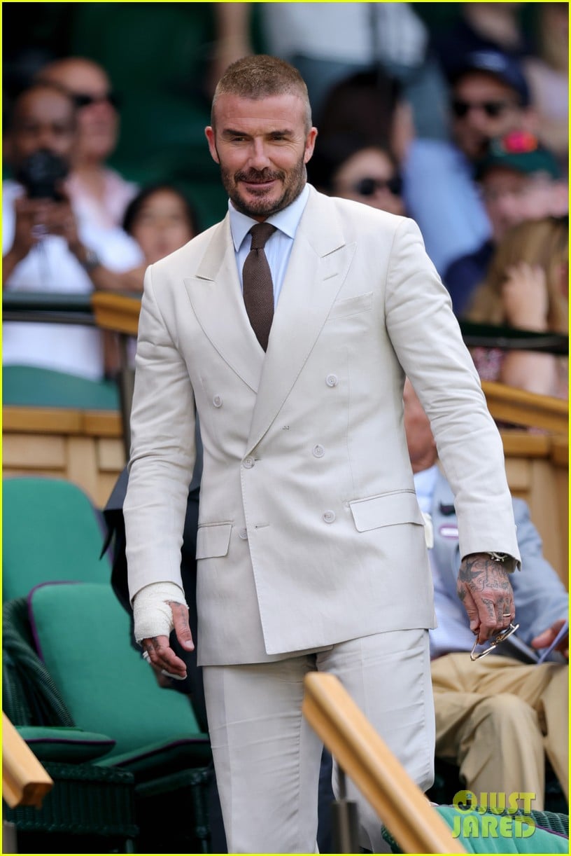 David Beckham Wears Hand Bandage at Wimbledon 2025 Following Recent ...