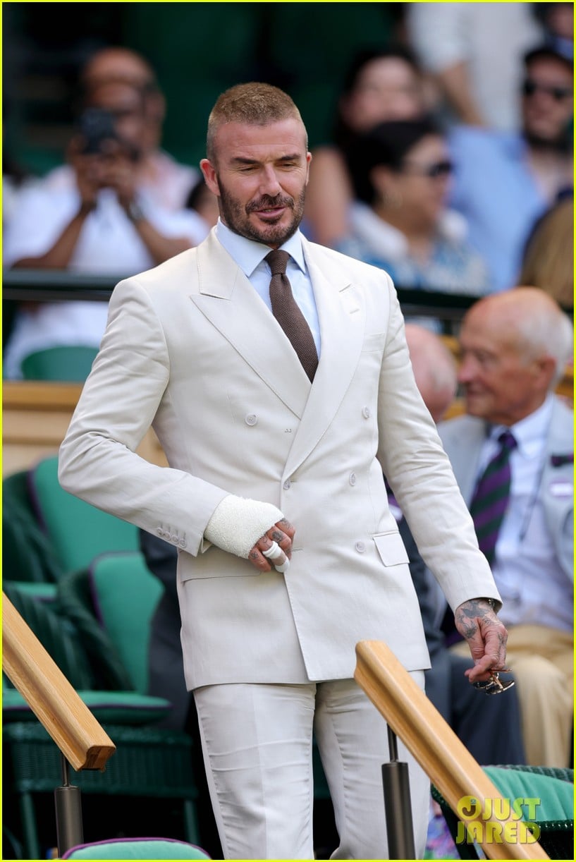 David Beckham Wears Hand Bandage at Wimbledon 2025 Following Recent ...