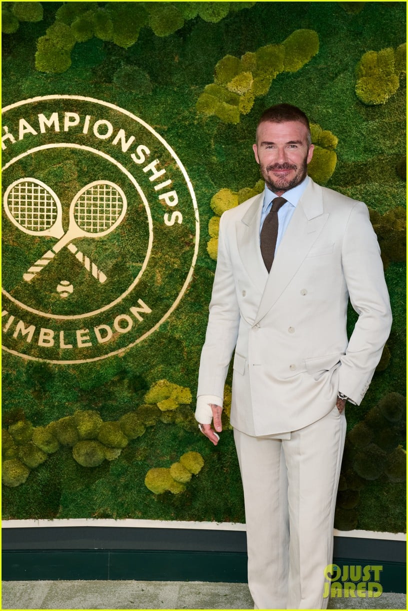 David Beckham Wears Hand Bandage at Wimbledon 2025 Following Recent ...