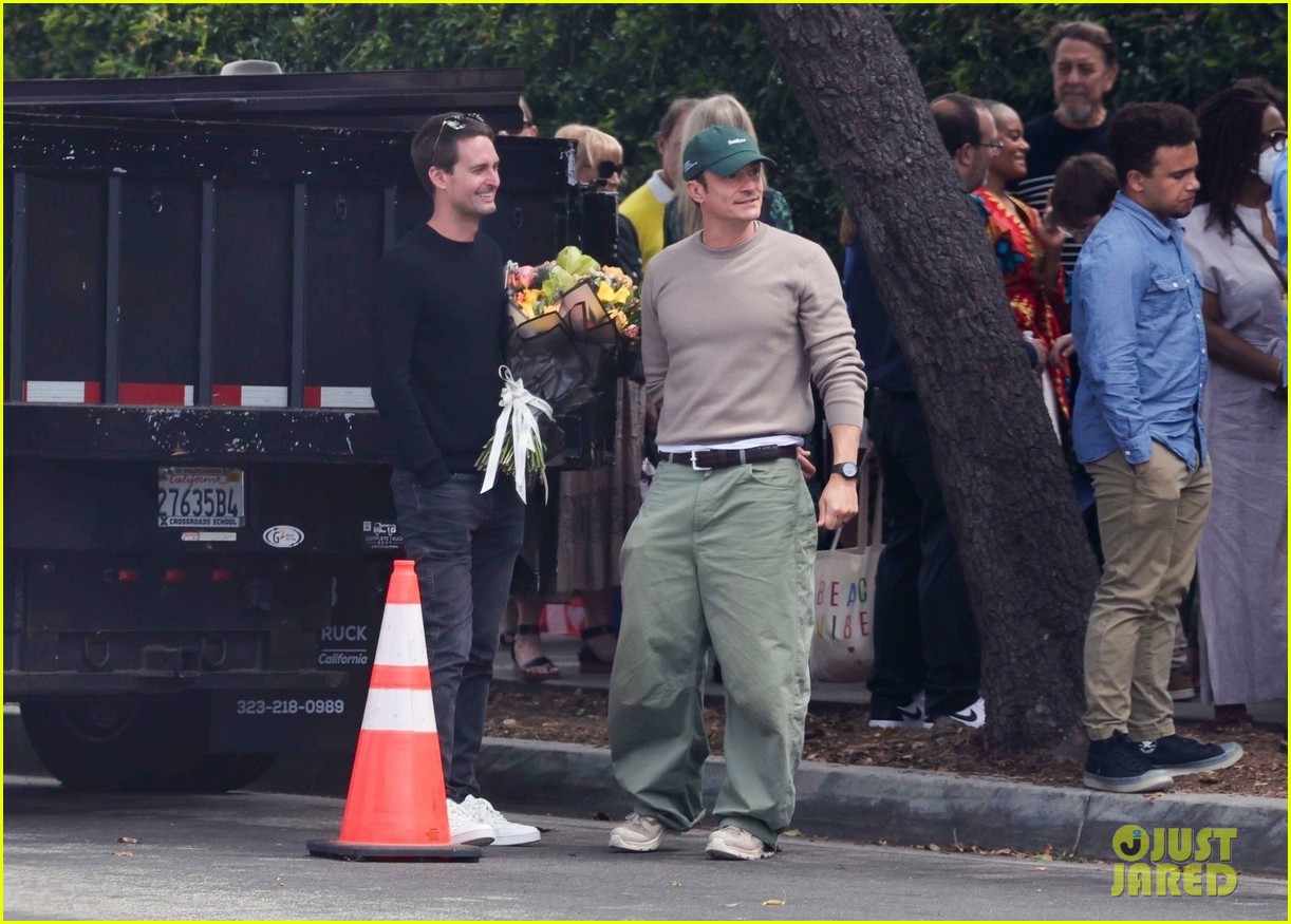 Orlando Bloom Joins Ex Miranda Kerr & Her Husband Evan Spiegel at Son ...