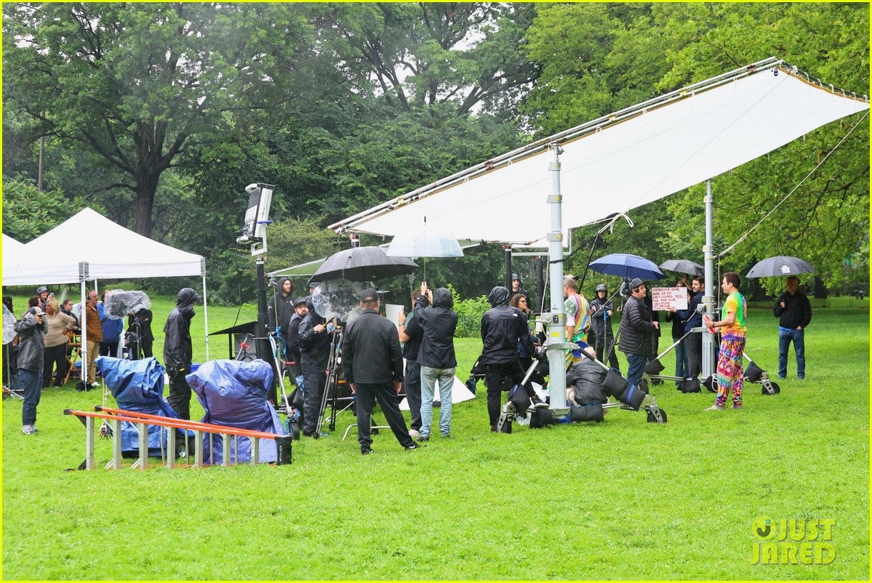 Brad Pitt & Jimmy Fallon Wear Rainbow Tie-Dye Outfits as They Film 'The ...