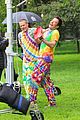Brad Pitt & Jimmy Fallon Wear Rainbow Tie-Dye Outfits as They Film 'The ...