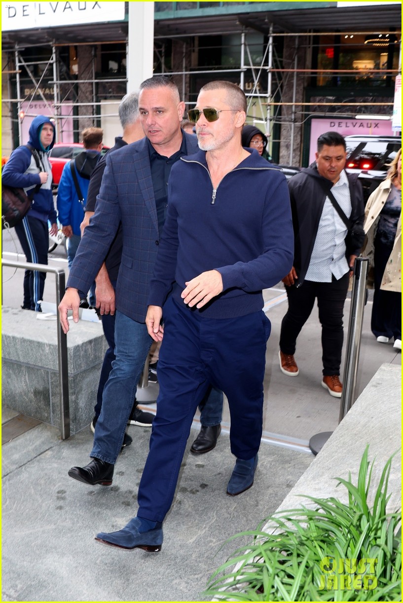 Brad Pitt Continues 'F1' Movie Promotion at Apple Store Q&A With CEO ...