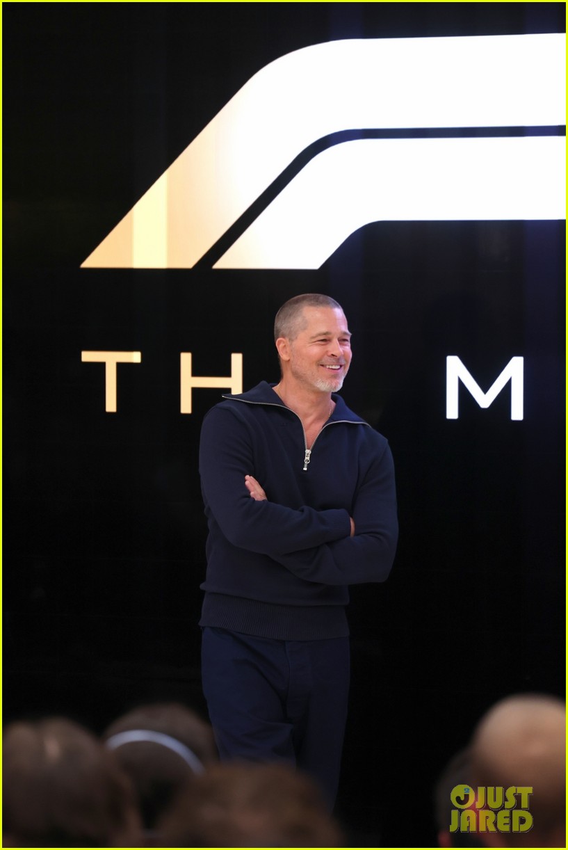 Brad Pitt Continues 'F1' Movie Promotion at Apple Store Q&A With CEO ...