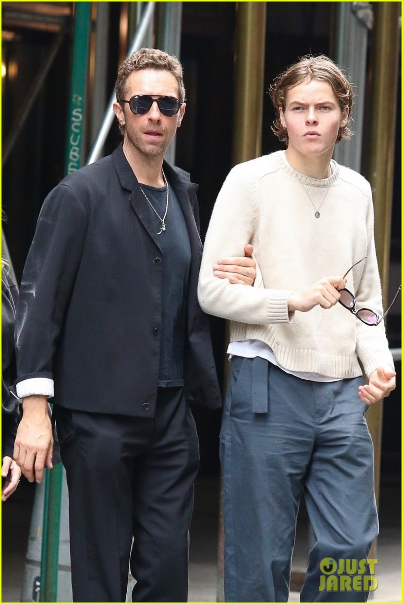 Chris Martin & Son Moses Spotted Hanging Out in NYC After Father's Day ...