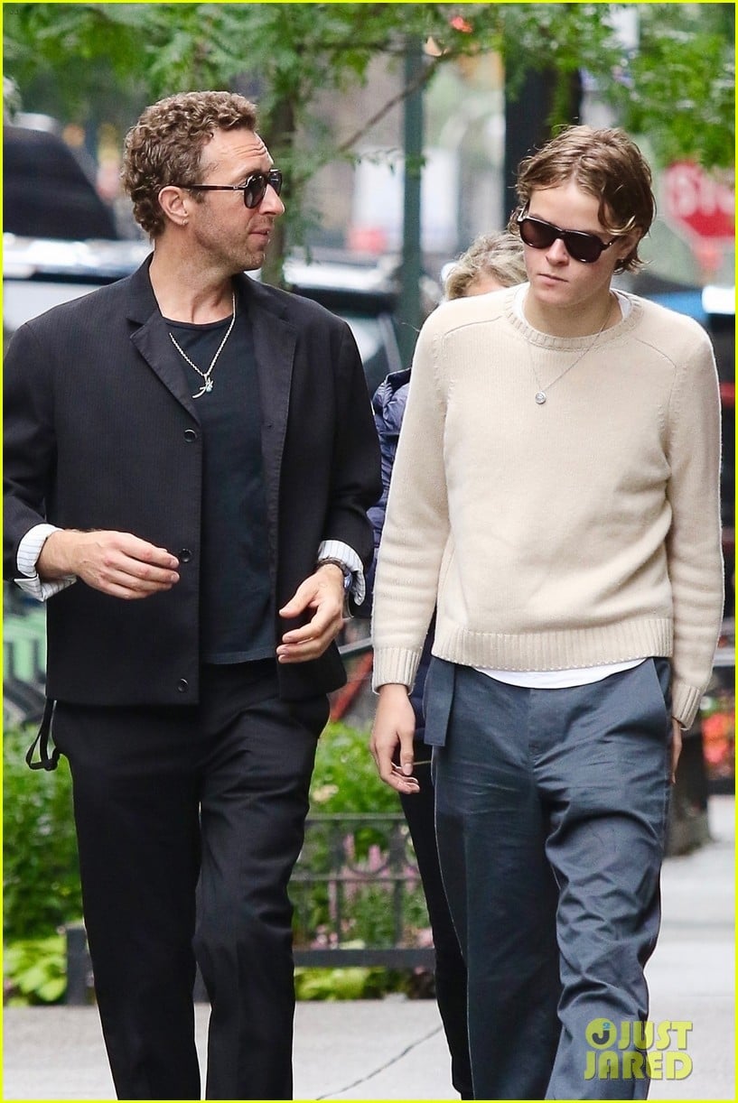 Chris Martin & Son Moses Spotted Hanging Out in NYC After Father's Day ...