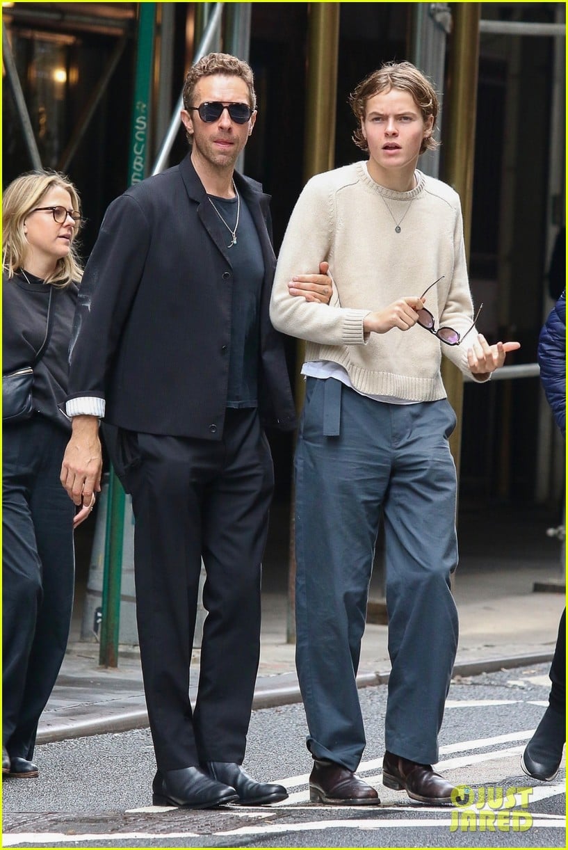 Chris Martin & Son Moses Spotted Hanging Out in NYC After Father's Day: Photo 5172479 ...