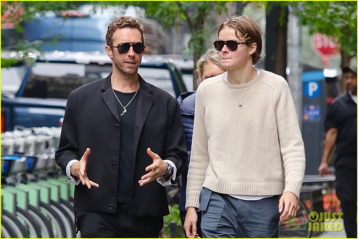 Chris Martin & Son Moses Spotted Hanging Out in NYC After Father's Day ...