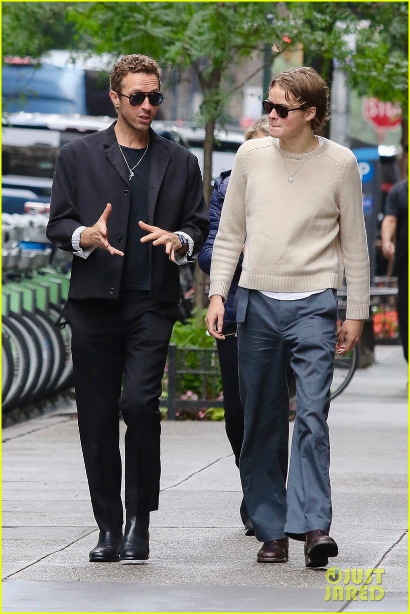 Chris Martin & Son Moses Spotted Hanging Out in NYC After Father's Day ...