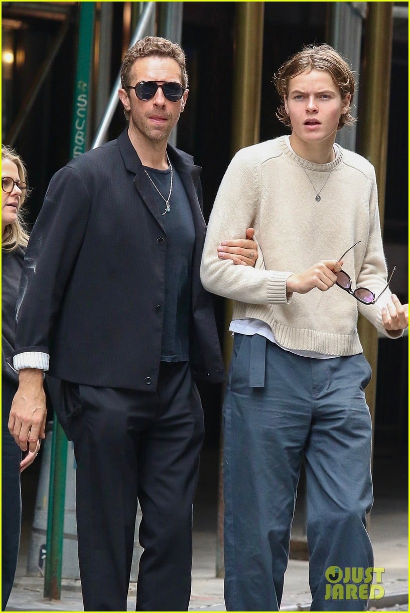 Chris Martin & Son Moses Spotted Hanging Out in NYC After Father's Day ...