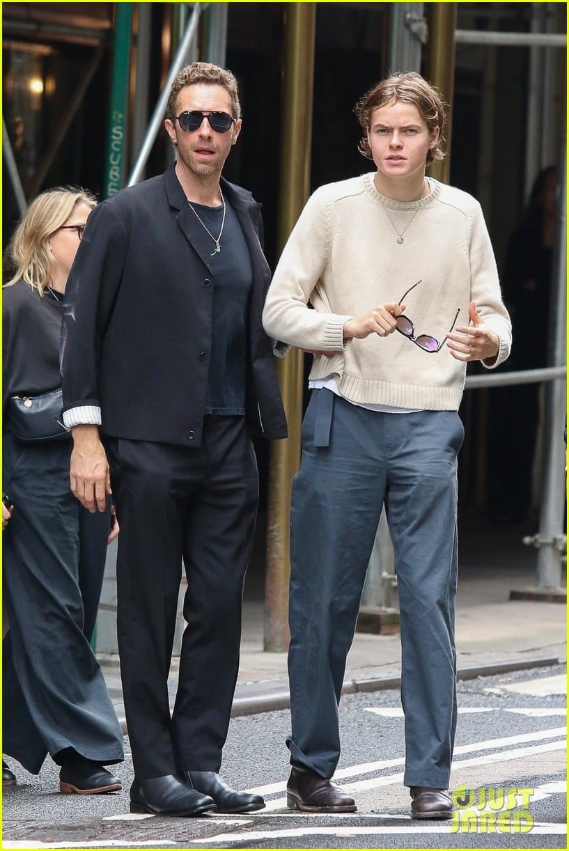 Chris Martin & Son Moses Spotted Hanging Out in NYC After Father's Day ...