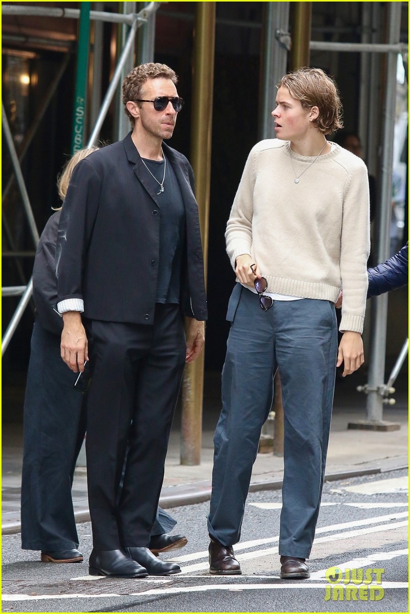 Chris Martin & Son Moses Spotted Hanging Out in NYC After Father's Day ...
