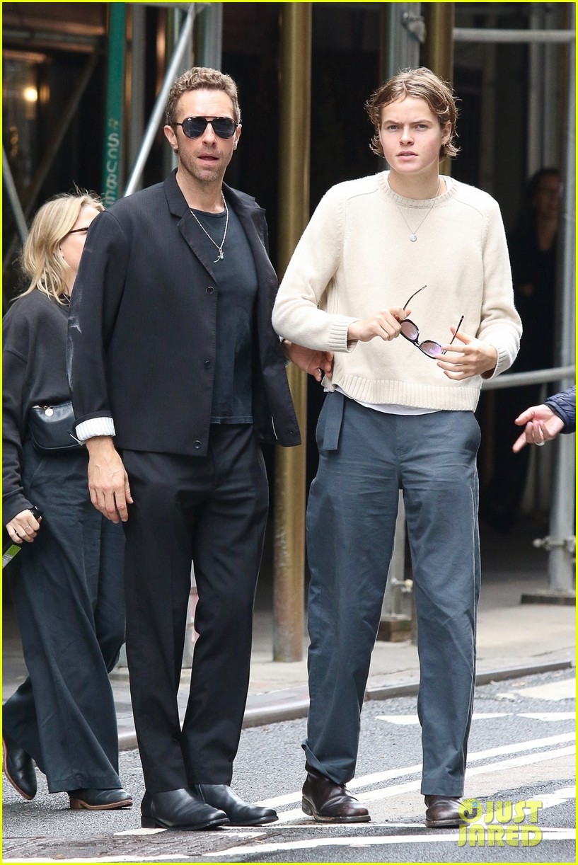 Chris Martin & Son Moses Spotted Hanging Out in NYC After Father's Day ...