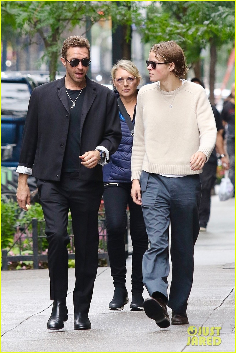 Chris Martin & Son Moses Spotted Hanging Out in NYC After Father's Day ...