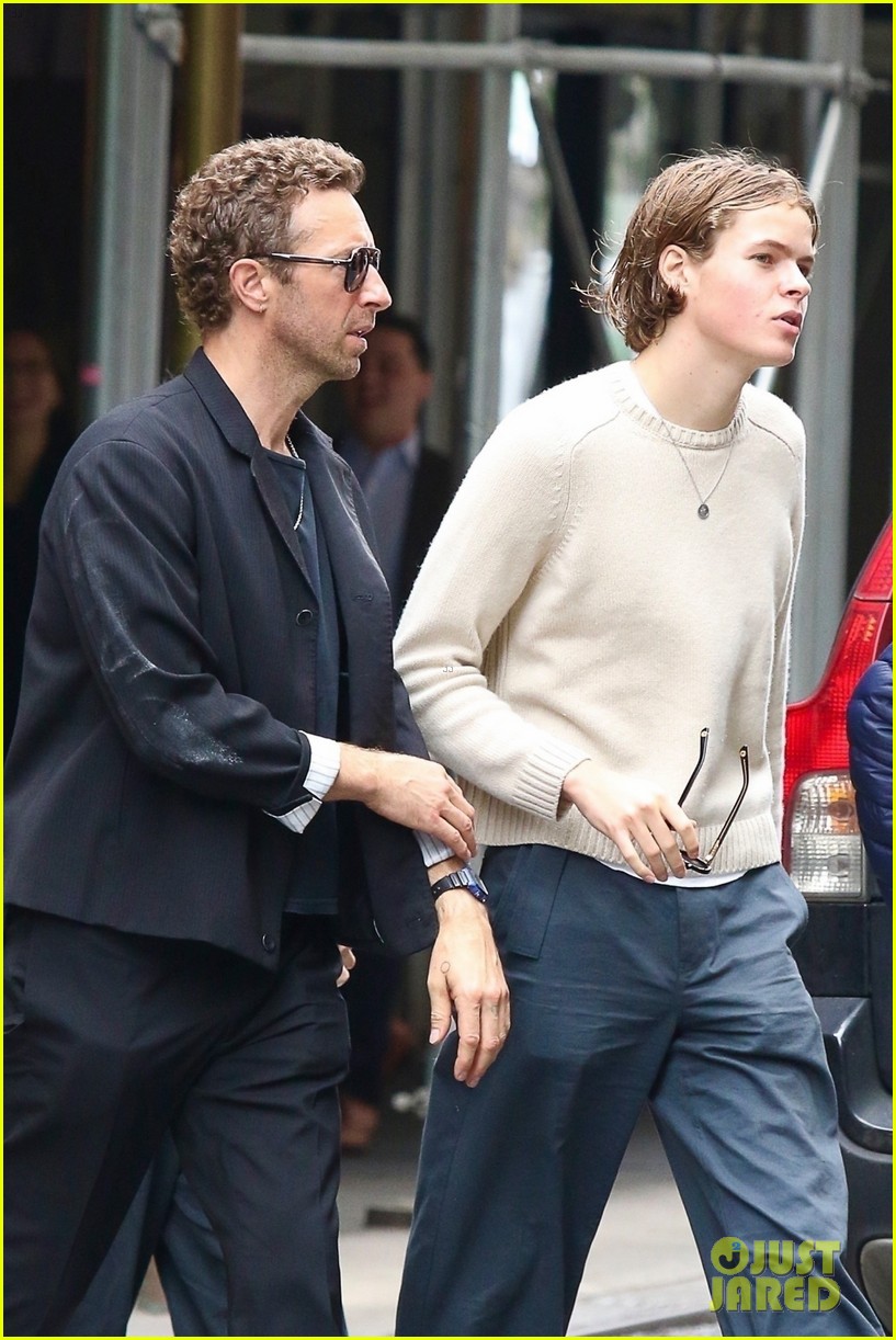 Chris Martin & Son Moses Spotted Hanging Out in NYC After Father's Day: Photo 5172506 ...