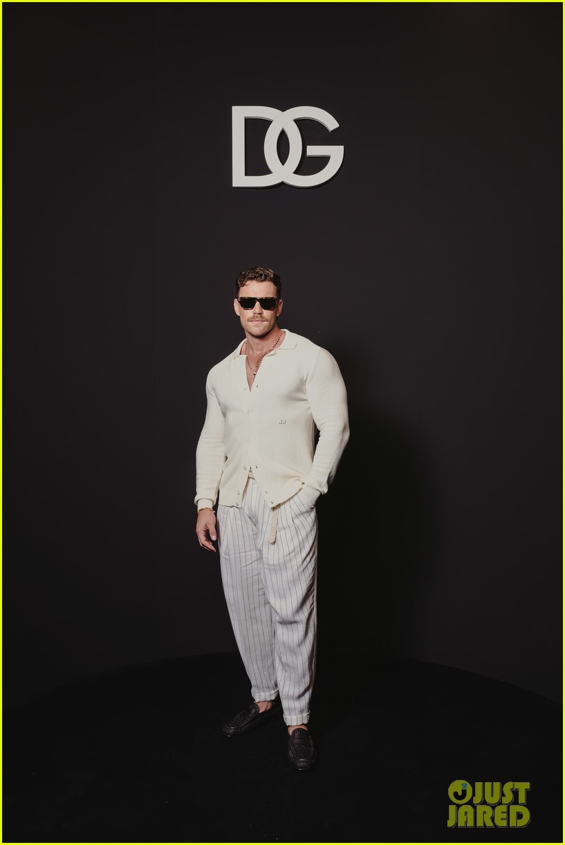 Theo James & Michele Morrone Look Sharp at Dolce & Gabbana Fashion Show ...