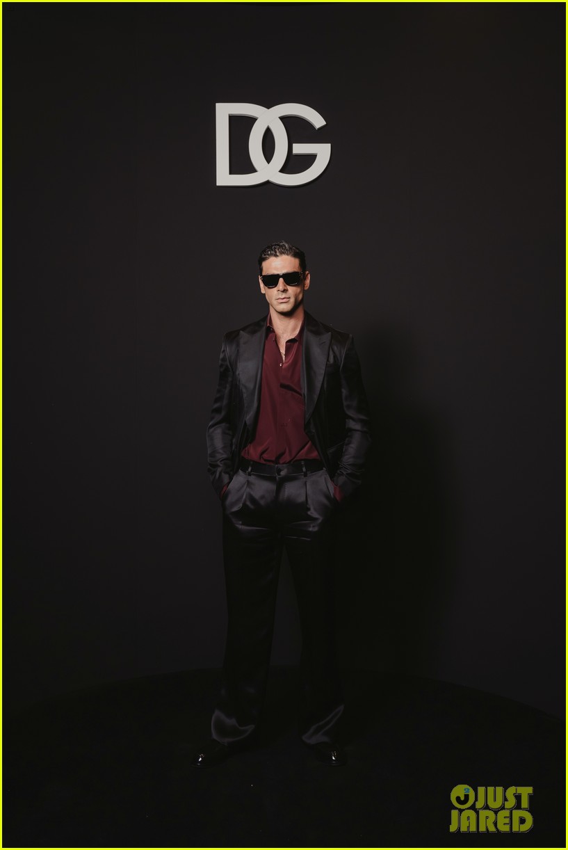 Theo James & Michele Morrone Look Sharp at Dolce & Gabbana Fashion Show ...