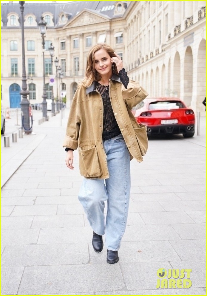 Emma Watson Spotted Heading Out for Friday Night in Paris Wearing a ...
