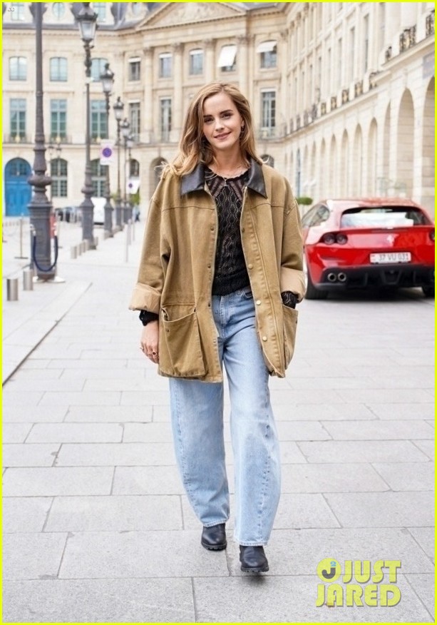 Emma Watson Spotted Heading Out for Friday Night in Paris Wearing a ...