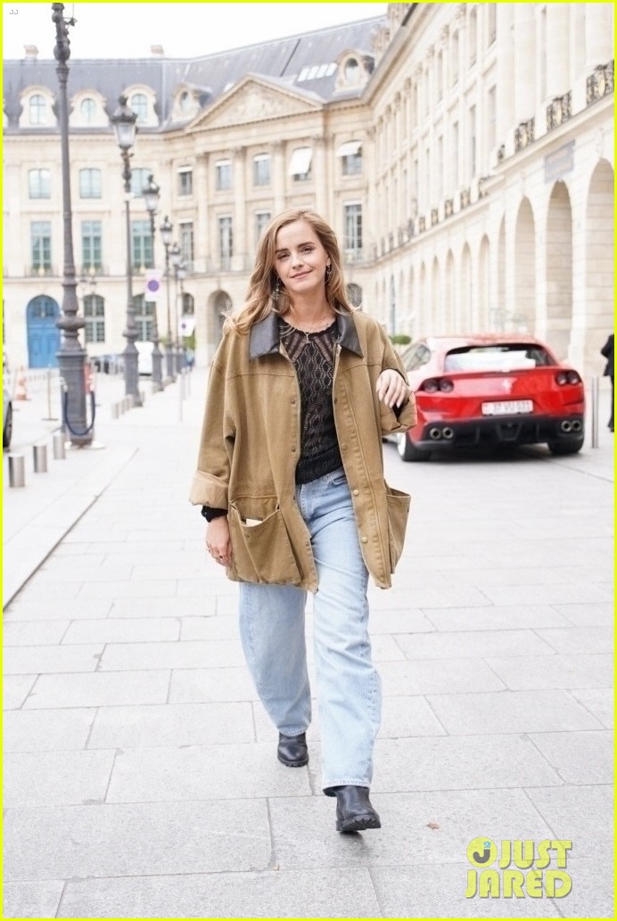 Emma Watson Spotted Heading Out for Friday Night in Paris Wearing a ...