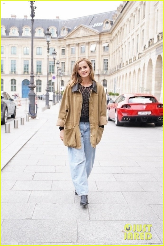Emma Watson Spotted Heading Out for Friday Night in Paris Wearing a ...