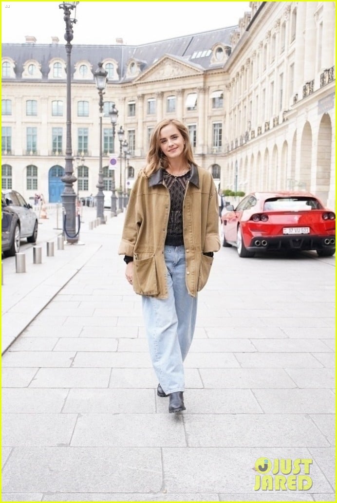 Emma Watson Spotted Heading Out for Friday Night in Paris Wearing a ...