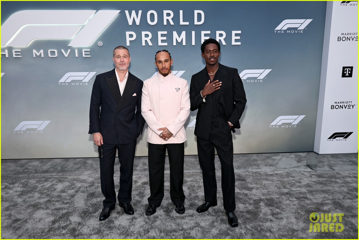 'F1 The Movie' Cast, Including Brad Pitt & Damson Idris, Assembles at ...