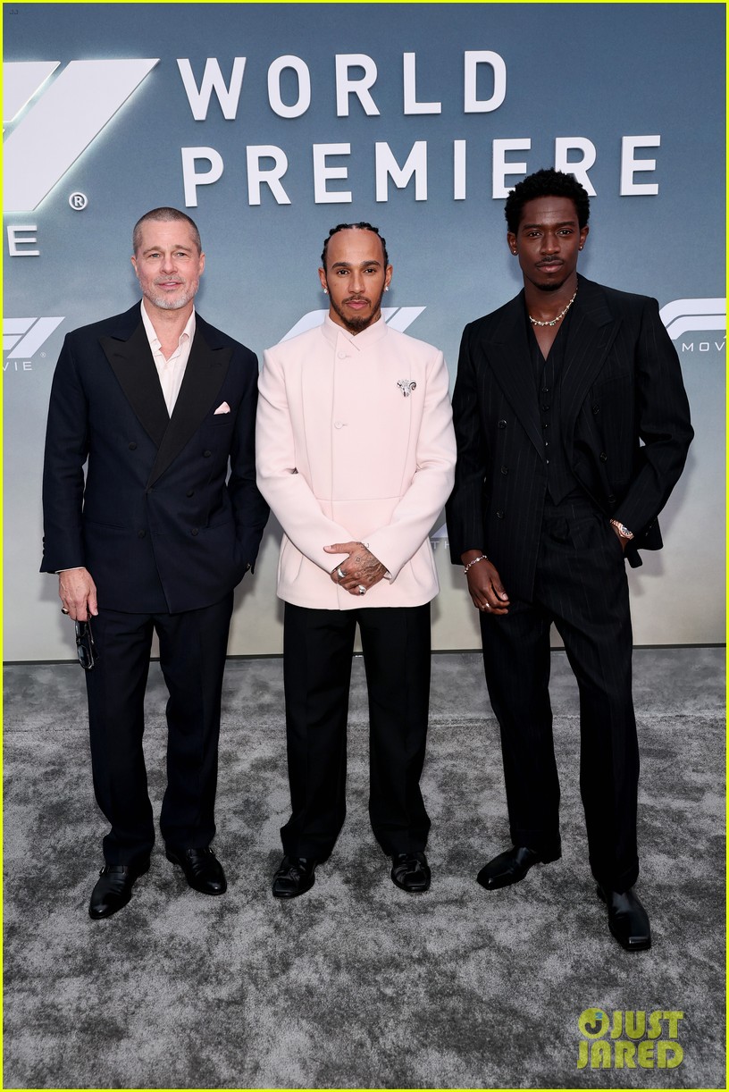 'F1 The Movie' Cast, Including Brad Pitt & Damson Idris, Assembles at ...
