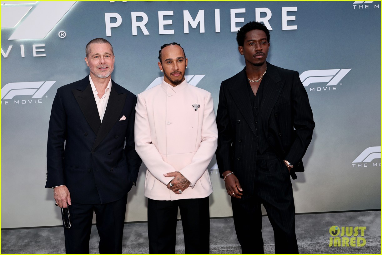 'F1 The Movie' Cast, Including Brad Pitt & Damson Idris, Assembles at ...