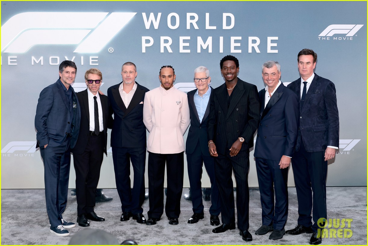 'F1 The Movie' Cast, Including Brad Pitt & Damson Idris, Assembles at ...