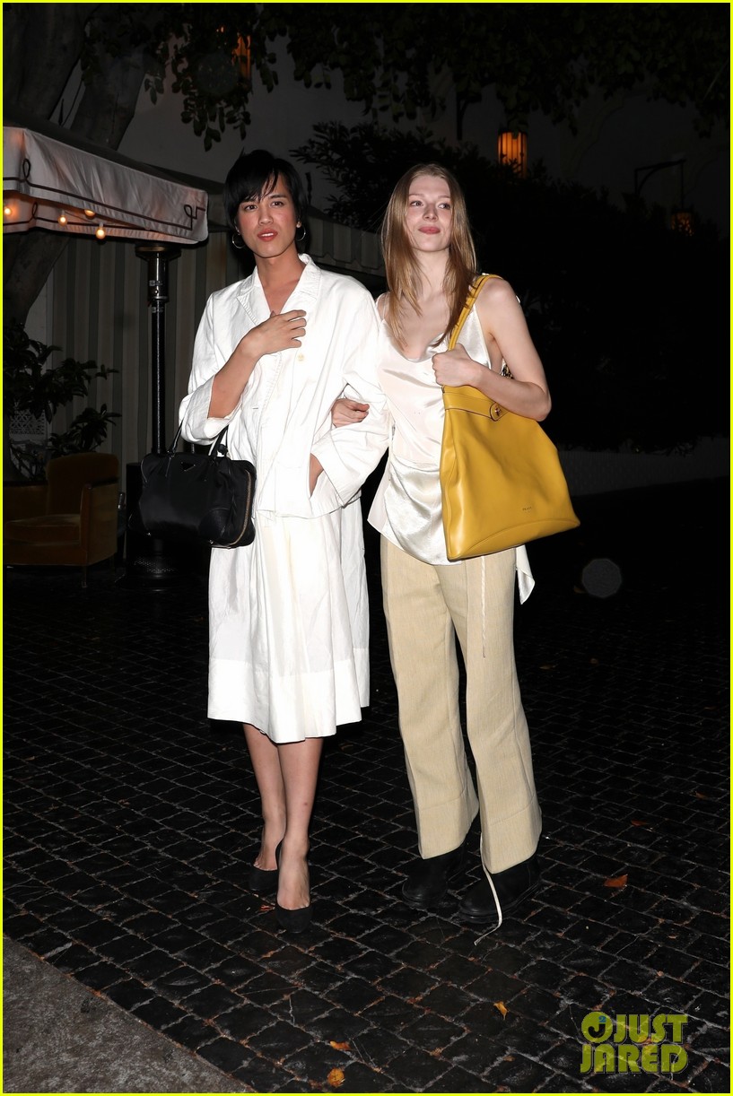 Hunter Schafer & Her Stylist Dara Allen Enjoy Night Out at Chateau ...