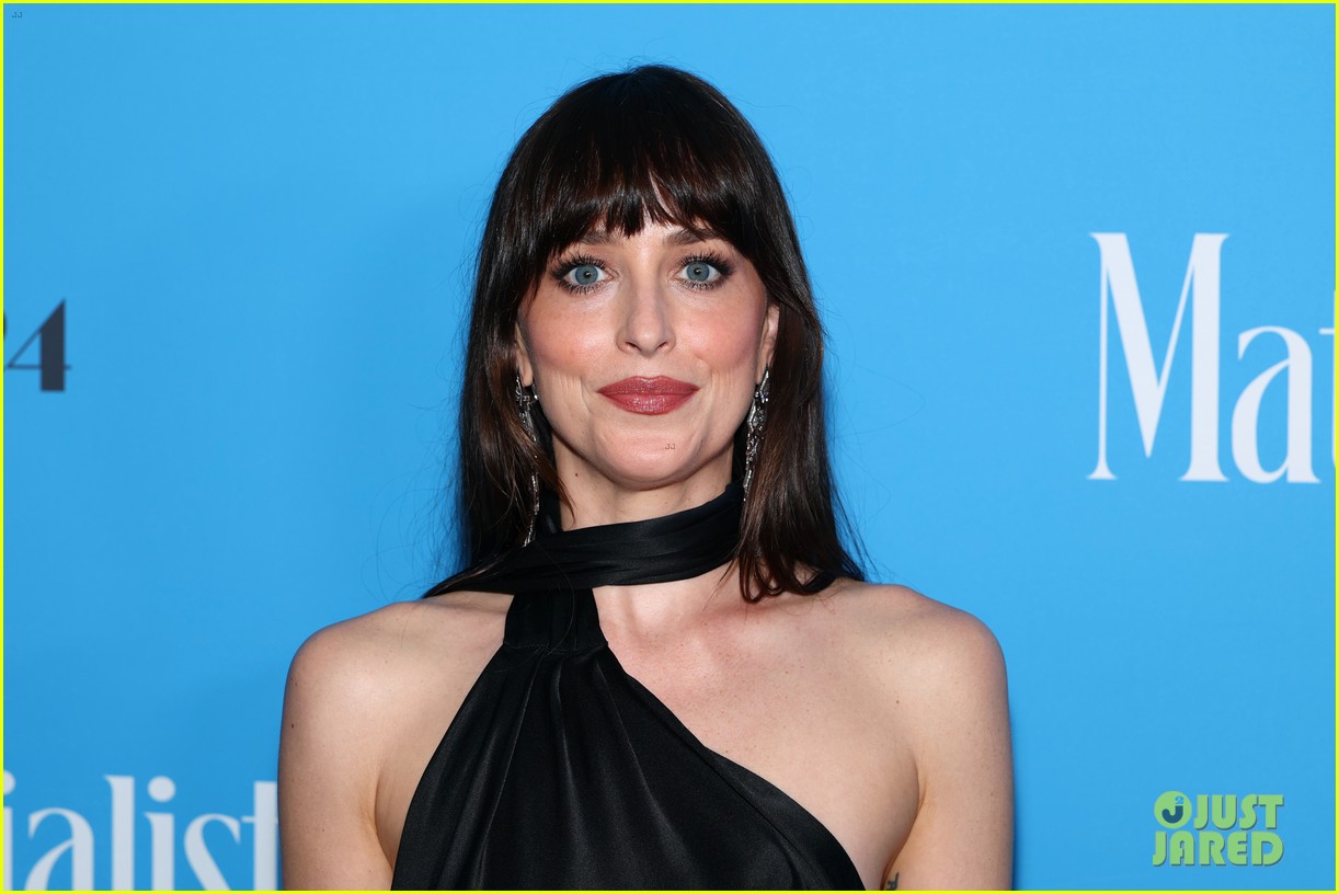 Chris Evans & Dakota Johnson Kiss Pedro Pascal Cutout at 'Materialists' Premiere In NYC: Photo ...