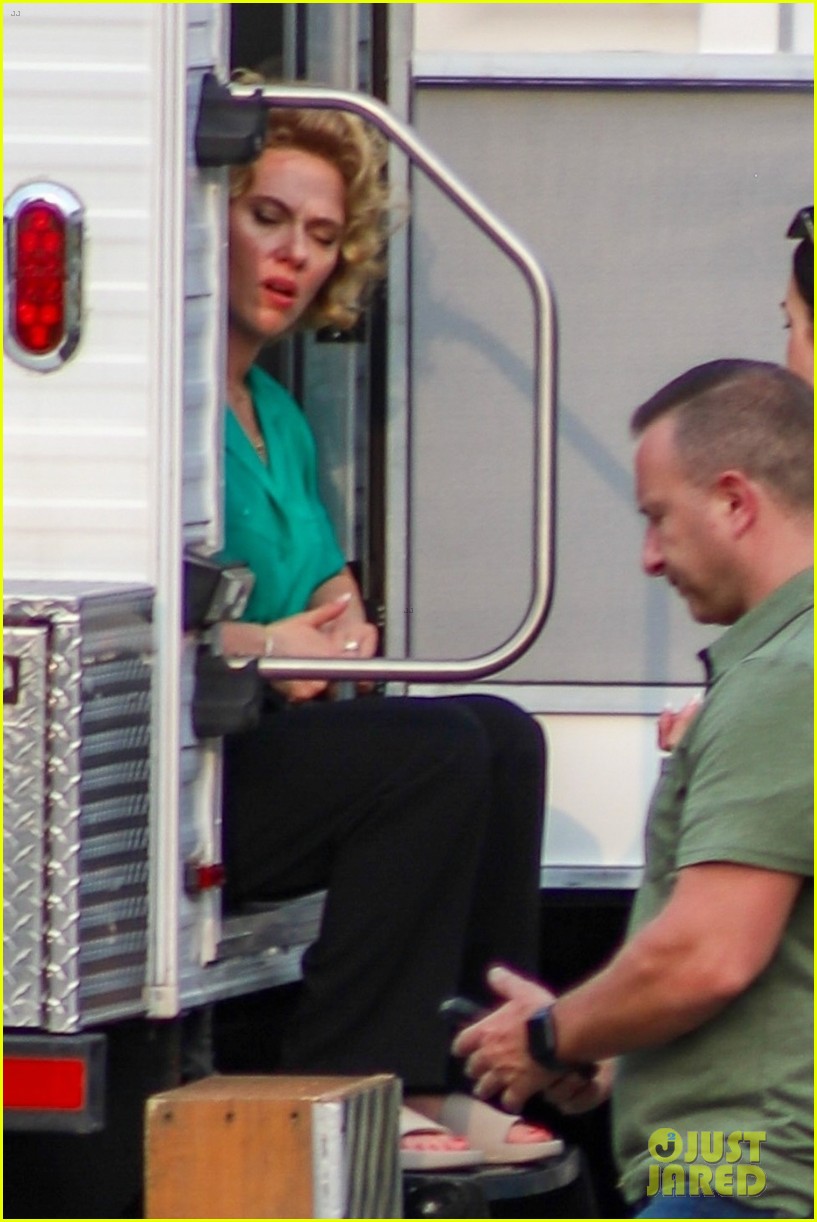 Scarlett Johansson, Adam Driver & Miles Teller Film Scenes For 'Paper ...