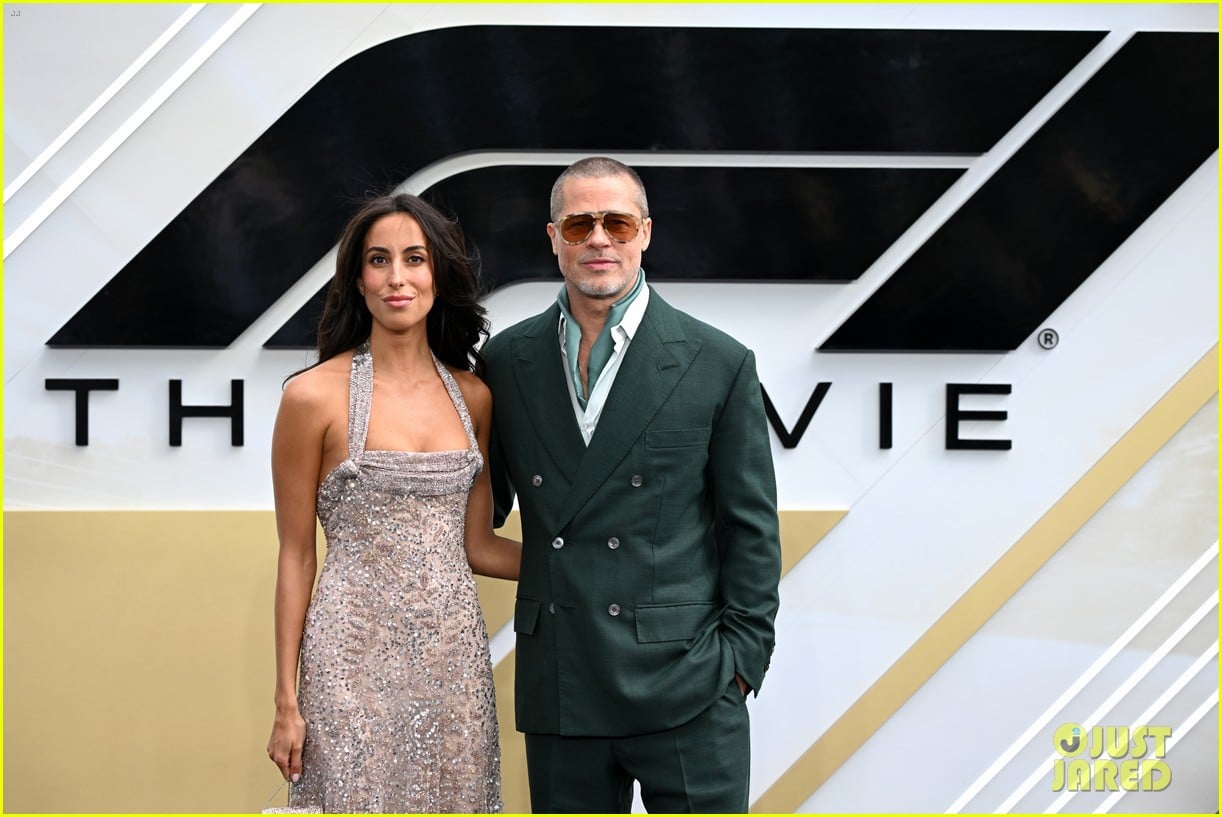 Brad Pitt's Girlfriend Ines de Ramon Helps Fix His Clothes on 'F1 ...
