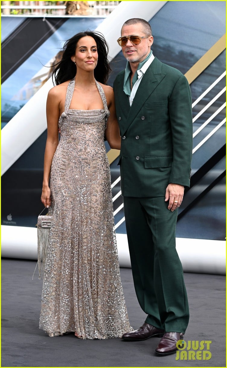 Brad Pitt's Girlfriend Ines de Ramon Helps Fix His Clothes on 'F1 ...