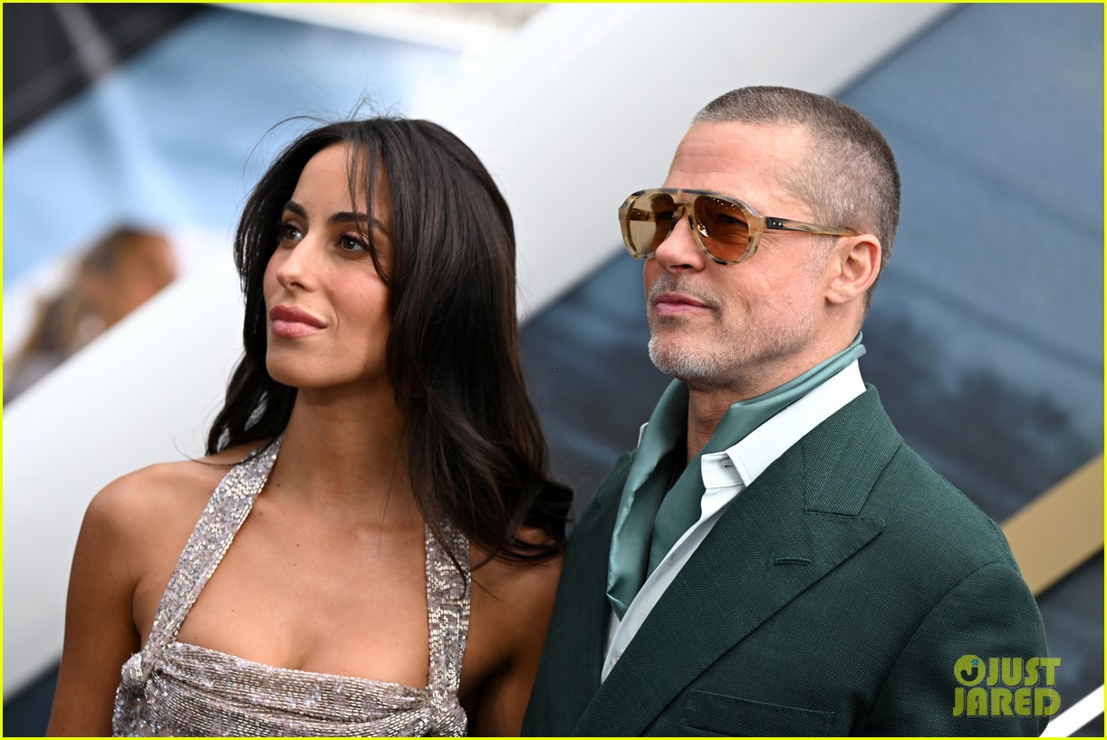 Brad Pitt's Girlfriend Ines de Ramon Helps Fix His Clothes on 'F1 ...