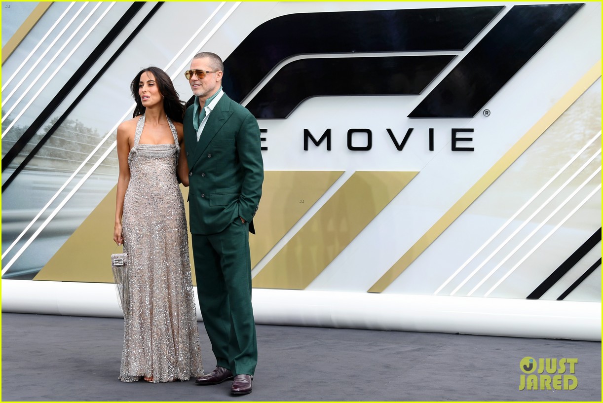 Brad Pitt's Girlfriend Ines de Ramon Helps Fix His Clothes on 'F1 ...