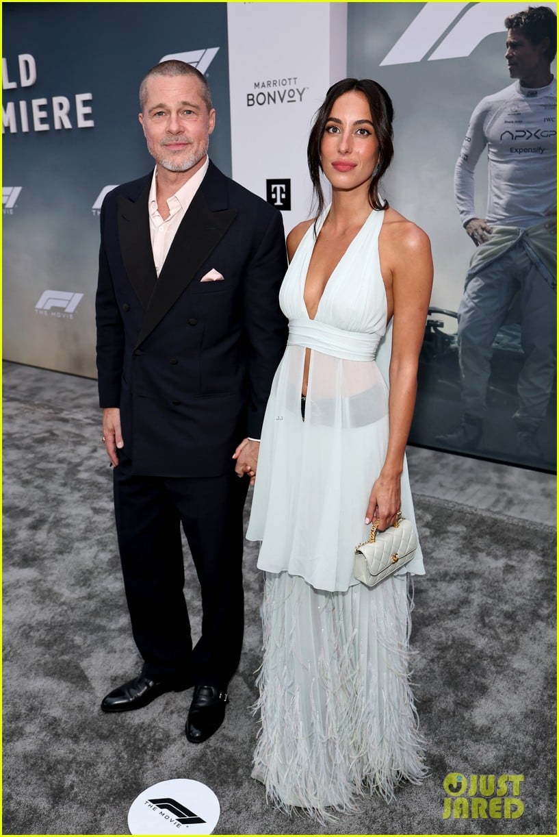 Brad Pitt & Girlfriend Ines de Ramon Walk 'F1' Movie Red Carpet Together for NYC Premiere ...