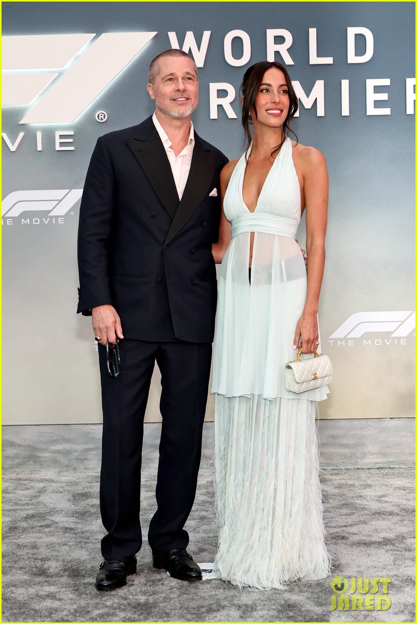 Brad Pitt & Girlfriend Ines de Ramon Walk 'F1' Movie Red Carpet Together for NYC Premiere ...