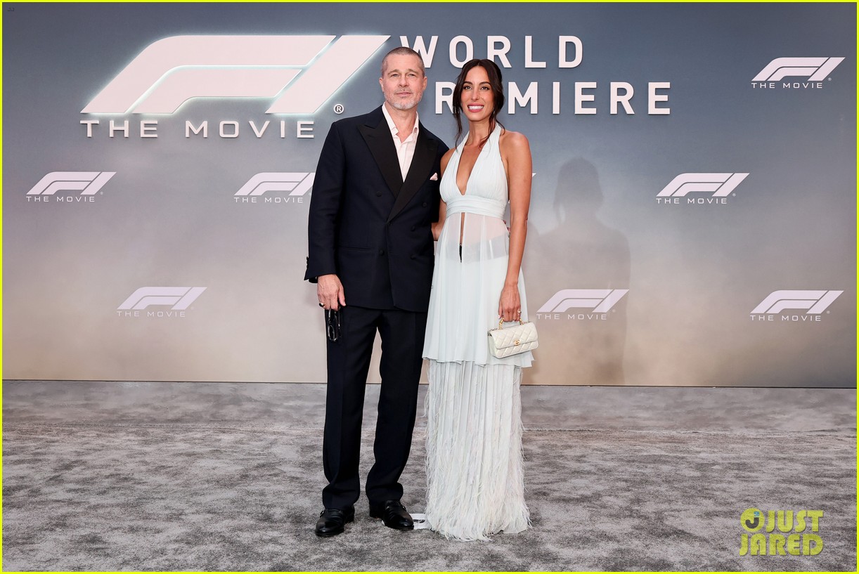 Brad Pitt & Girlfriend Ines de Ramon Walk 'F1' Movie Red Carpet Together for NYC Premiere ...