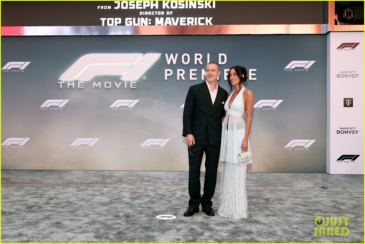 Brad Pitt & Girlfriend Ines de Ramon Walk 'F1' Movie Red Carpet Together for NYC Premiere ...