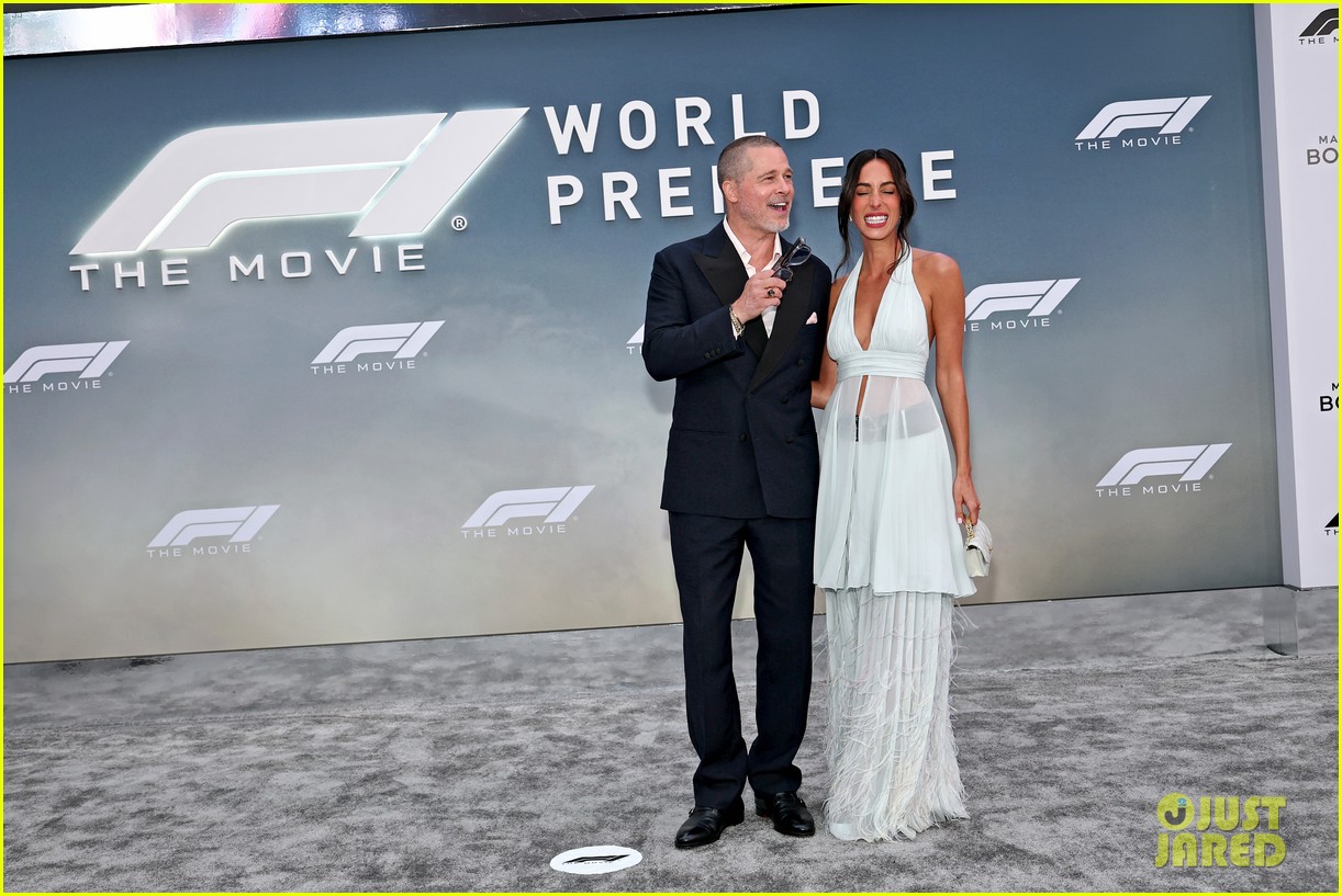 Brad Pitt & Girlfriend Ines de Ramon Walk 'F1' Movie Red Carpet Together for NYC Premiere ...