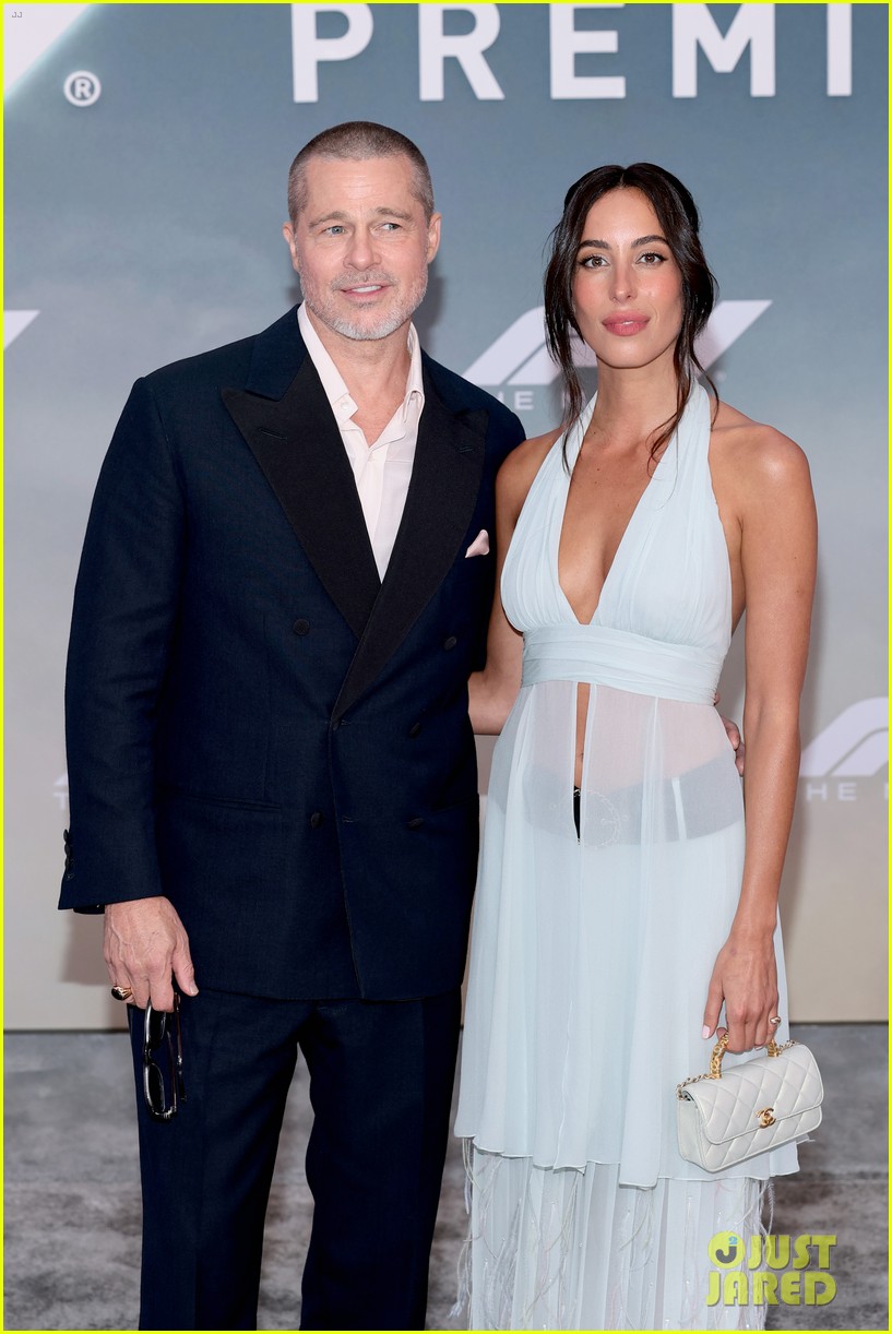 Brad Pitt & Girlfriend Ines de Ramon Walk 'F1' Movie Red Carpet Together for NYC Premiere ...