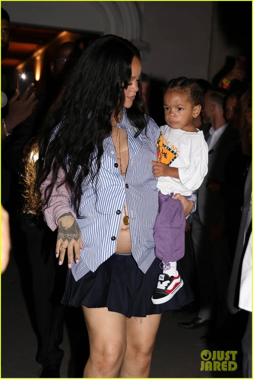Rihanna & A$AP Rocky Bring Their Son Riot to His AWGE Fashion Show in ...
